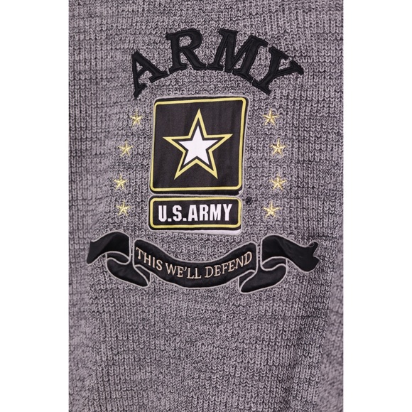U.S. Army | Sweaters | Mens Us Army Zip Cardigan Sweater Heather Grey ...